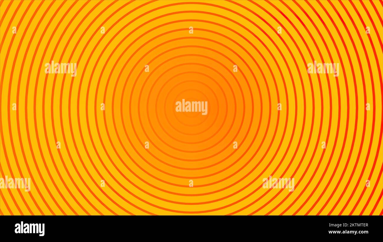 Moving Concentric Circles Motion Hypnotic Rings Neon Background