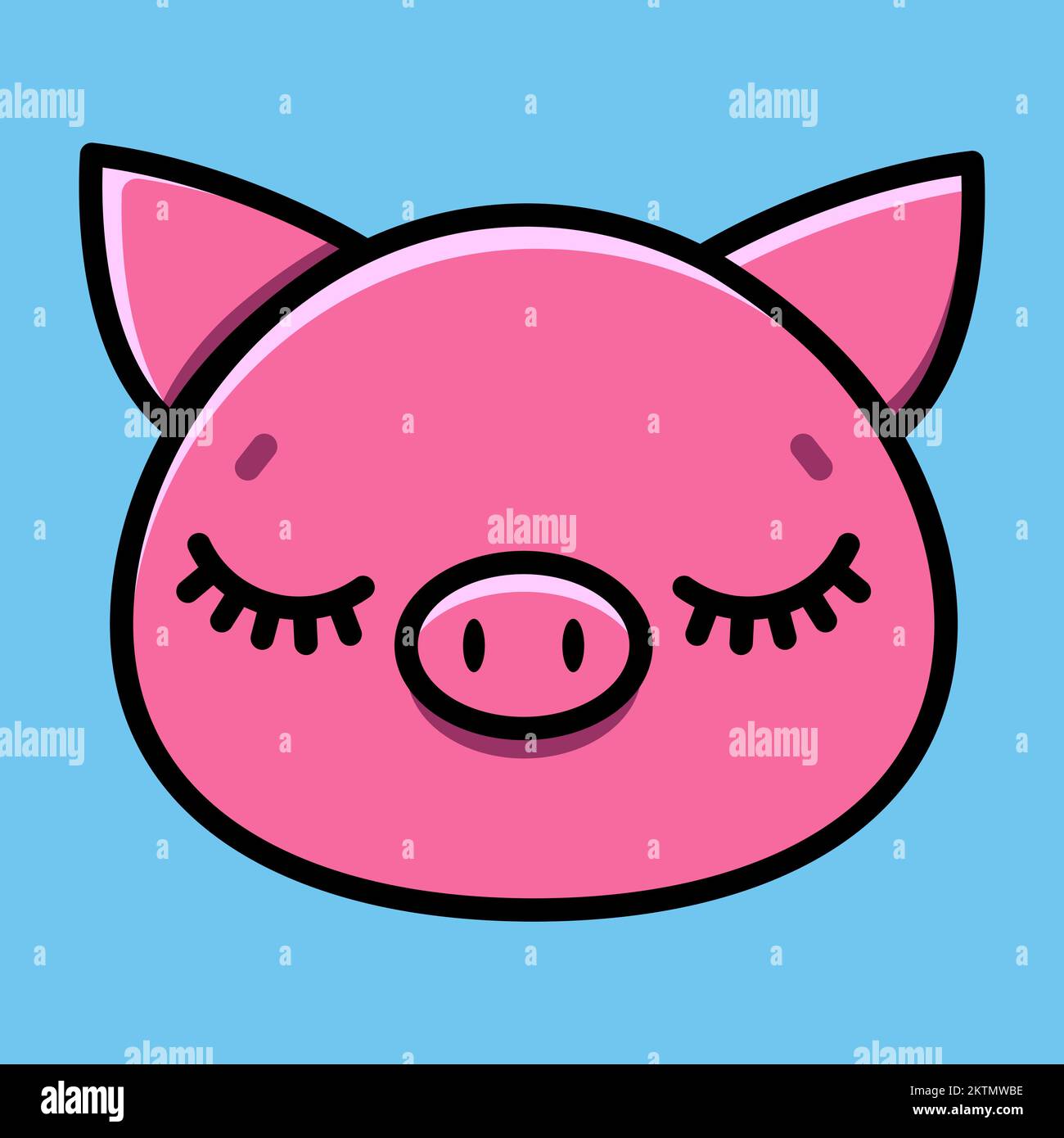 Sleeping swine Stock Vector Images - Alamy