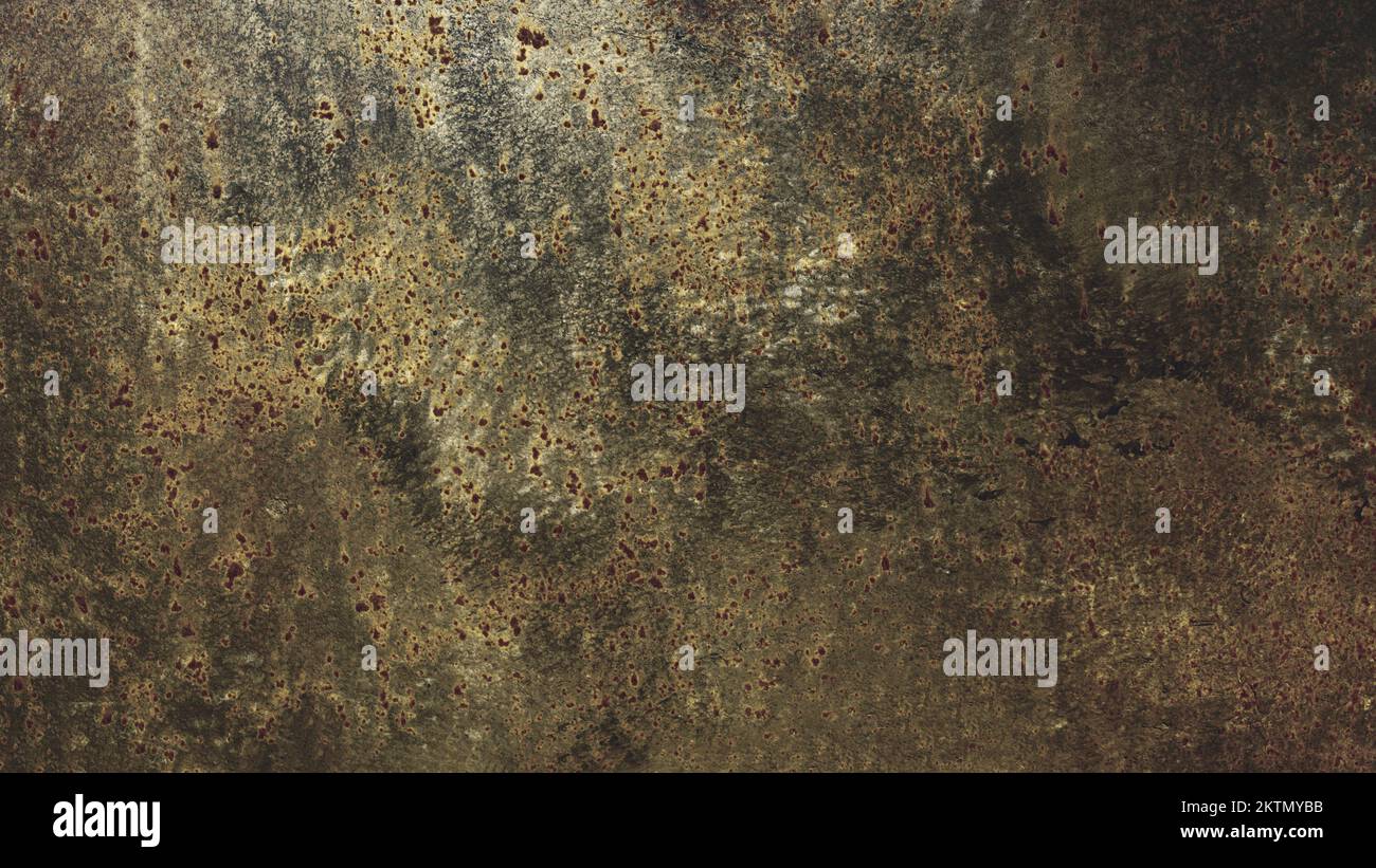 Empty rusty corrosion and oxidized background. Grunge rusted metal texture. Worn metallic iron ...