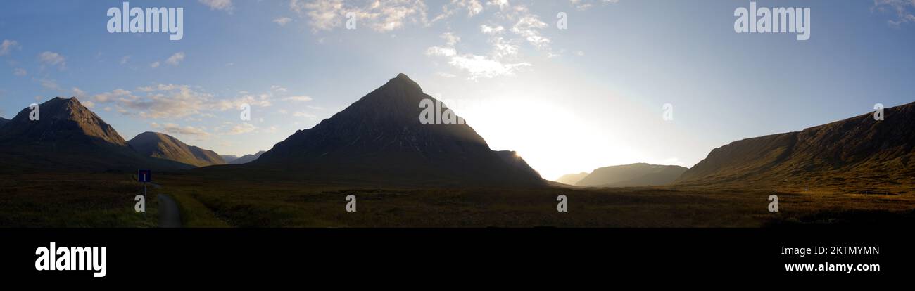 Beautiful region of Glencoe at sunset, Scotland Stock Photo - Alamy