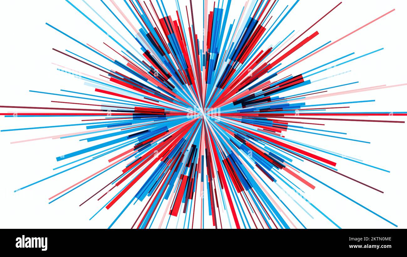 Abstract spinning rays around one central point. Motion. Abstract ...