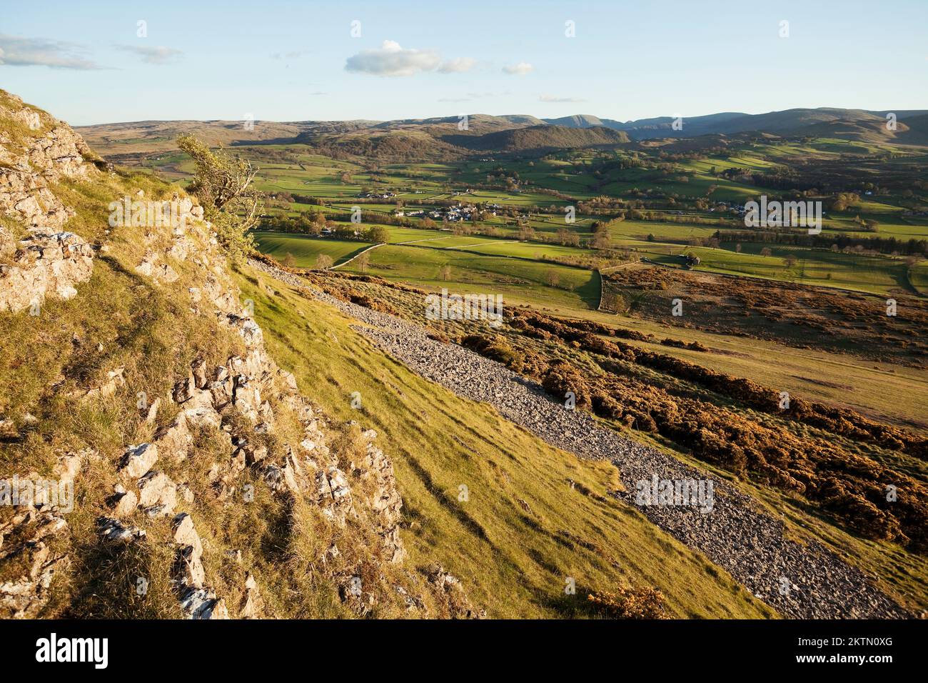 The Lowther Valley from Knipe Scar, in the English Lake District Stock ...
