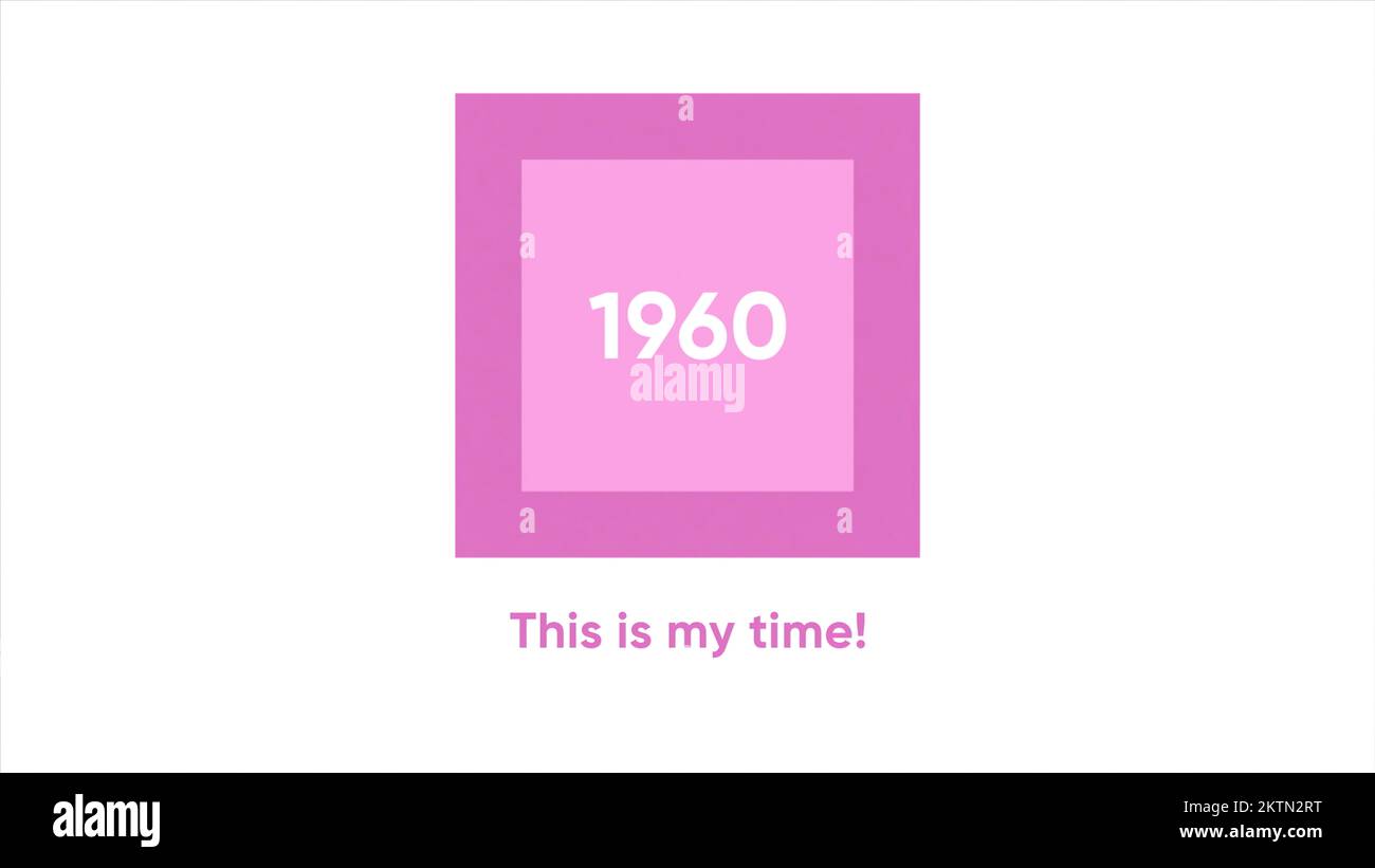 Animation with date for video. Motion. Stylish animation with old date ...