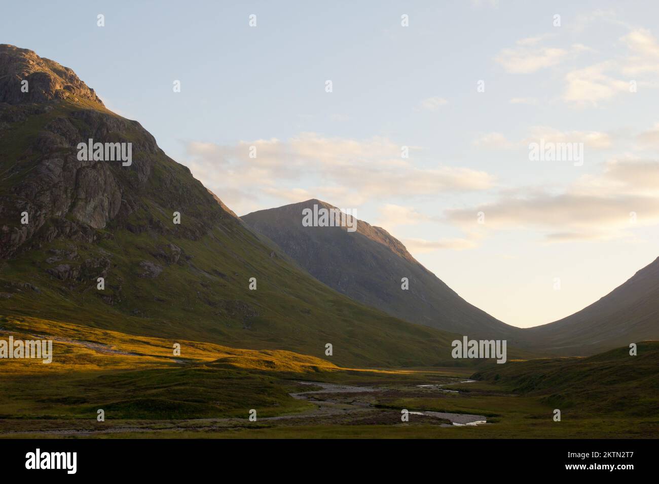 Beautiful region of Glencoe at sunset, Scotland Stock Photo - Alamy