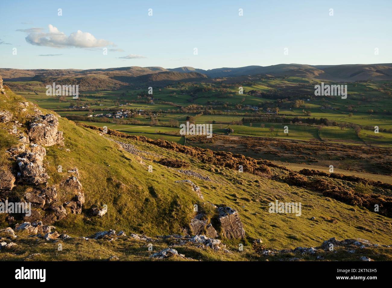 The Lowther Valley from Knipe Scar, in the English Lake District Stock ...