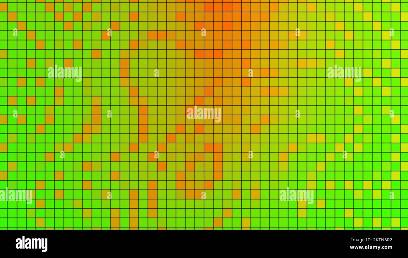 Colorful distortion and flickering in pixels. Motion. Pixel background ...