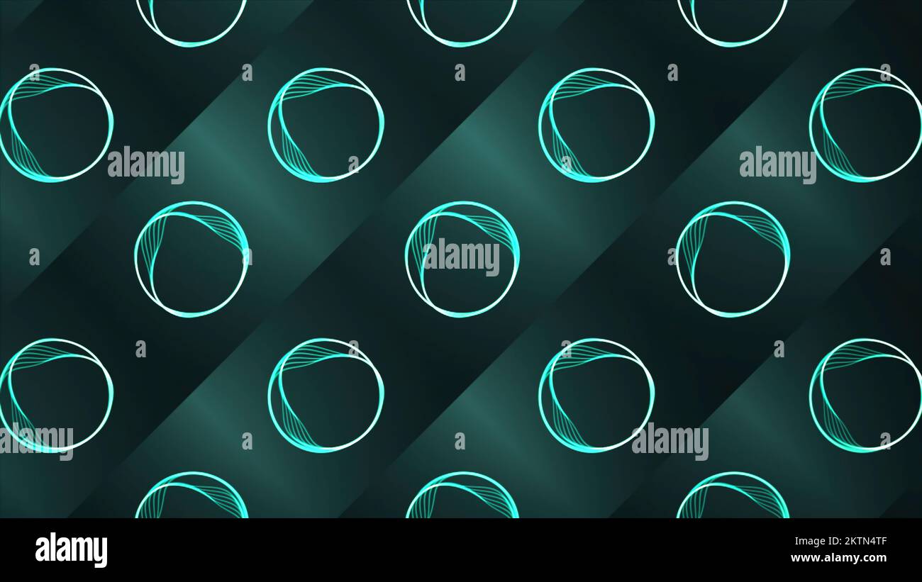 Hypnotic background with vibrating rings. Motion. Stylish animation ...