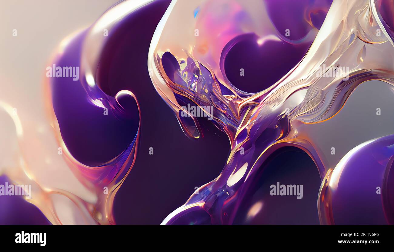 Abstract amethyst, violet and purple paint splatter background. Fluid ...