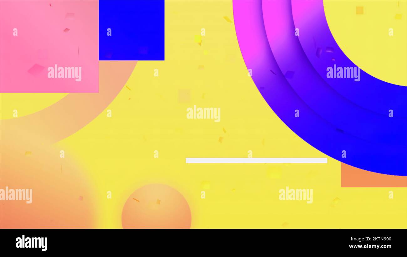 Final intro with geometric shapes. Motion. Bright animation for video inserts and intros ...