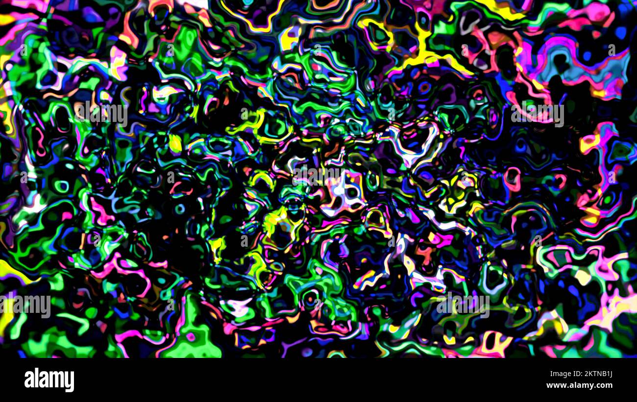 Colorful plasma pattern with psychedelic effect. Motion. Flashing ...