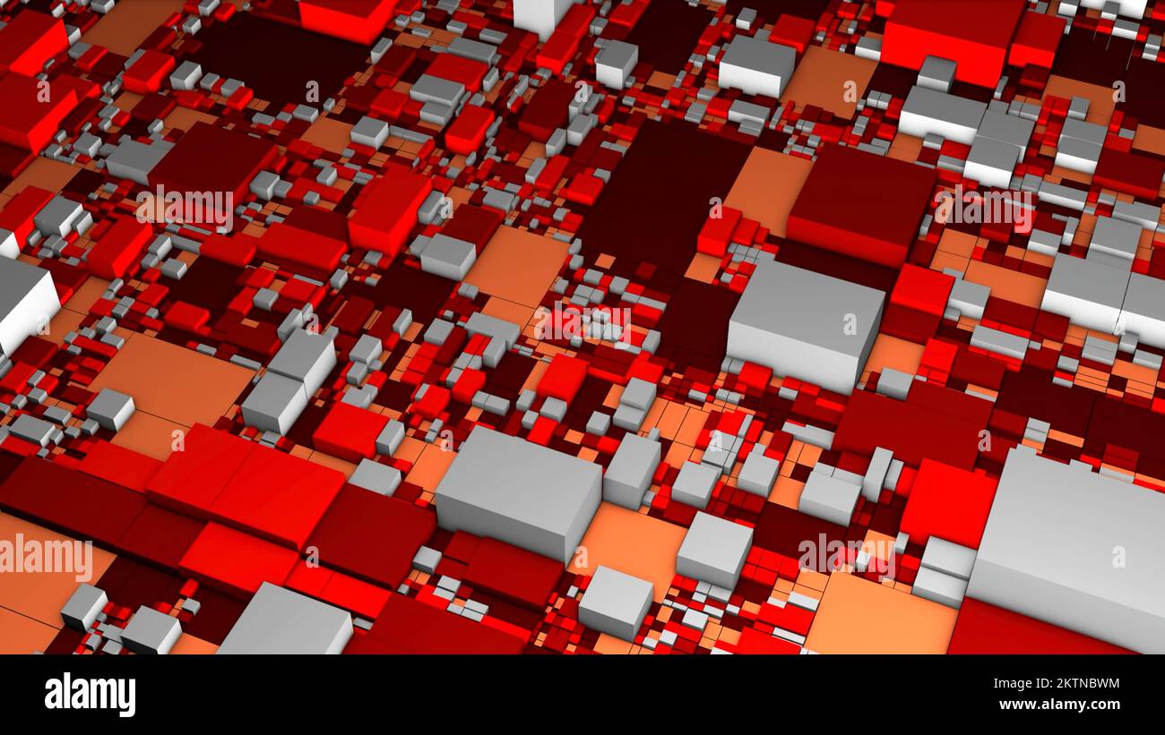 Background of 3d scheme with squares. Motion. Lots of colorful 3d ...