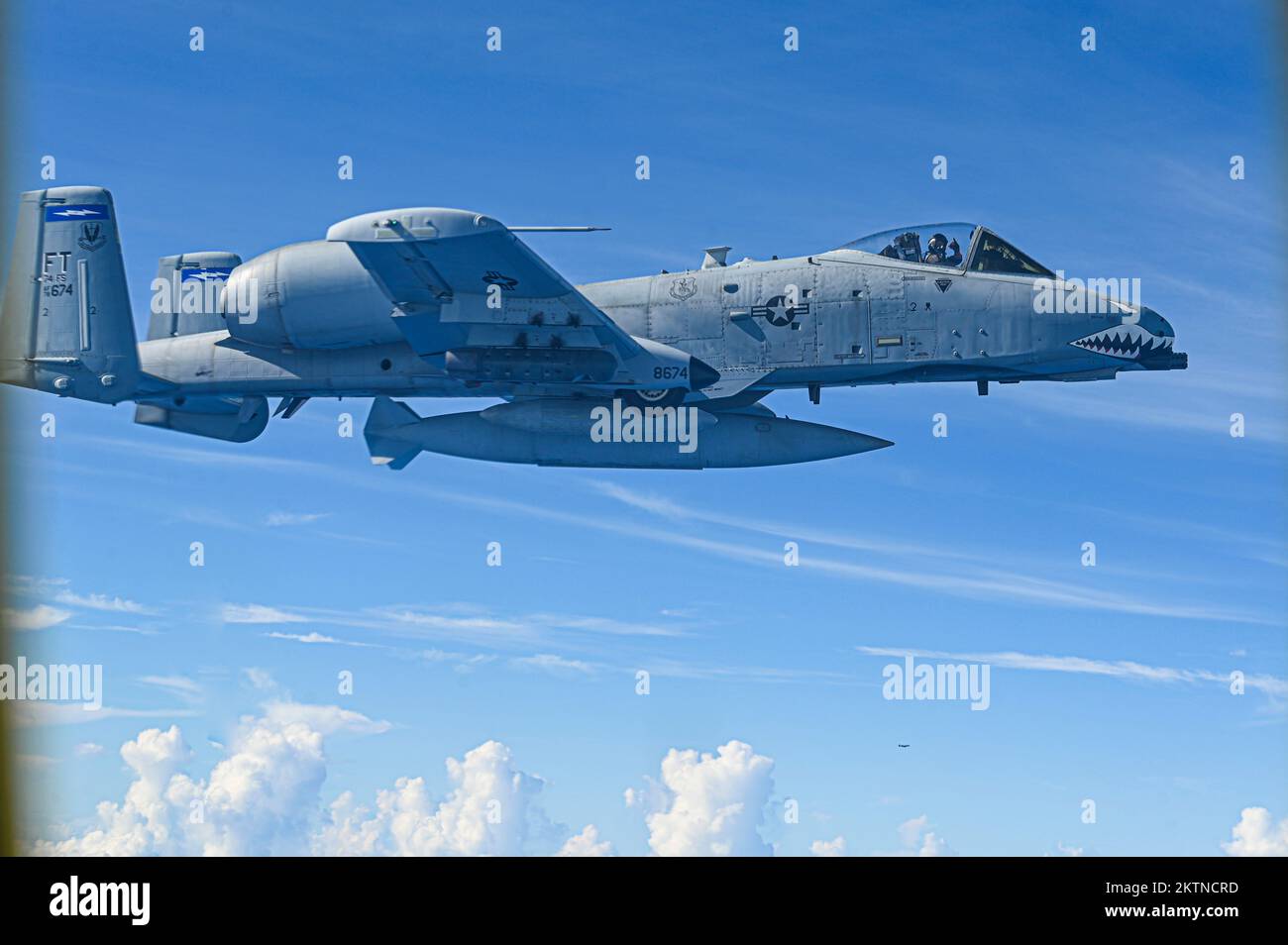 A U.S. Air Force A-10C Thunderbolt II aircraft assigned to the 74th ...