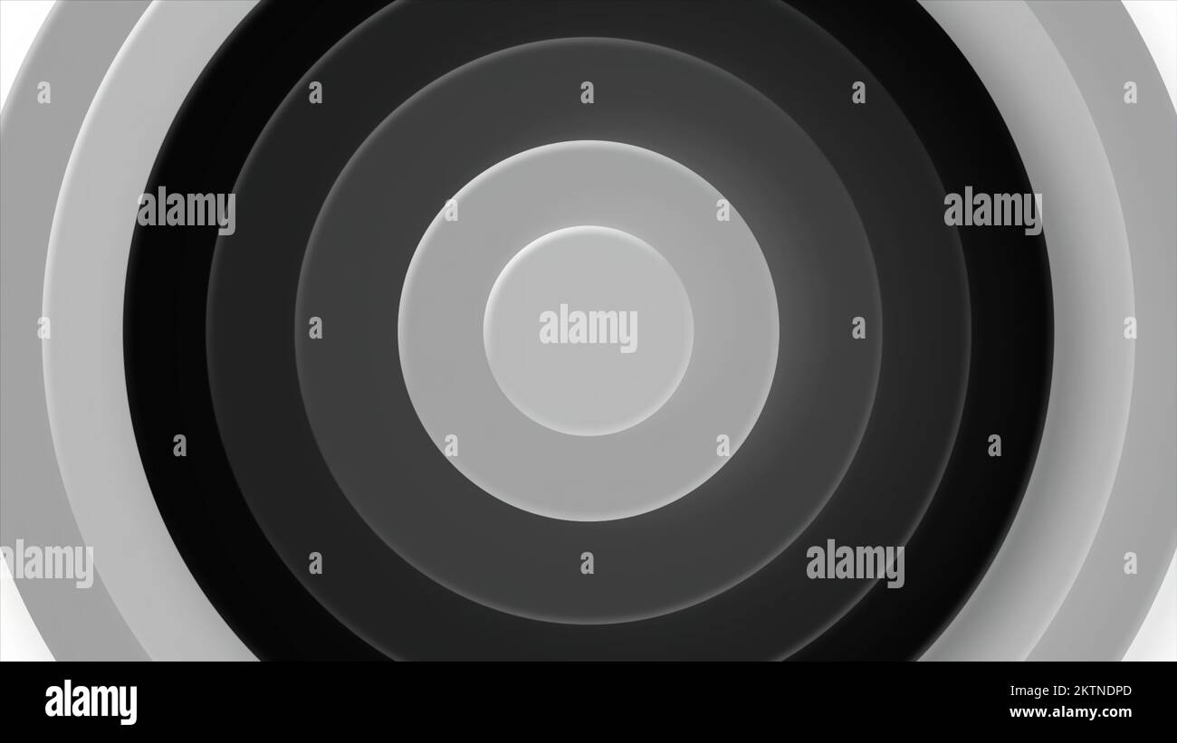 Colorful circles pulsate in animated background. Motion. Rings pulse at ...