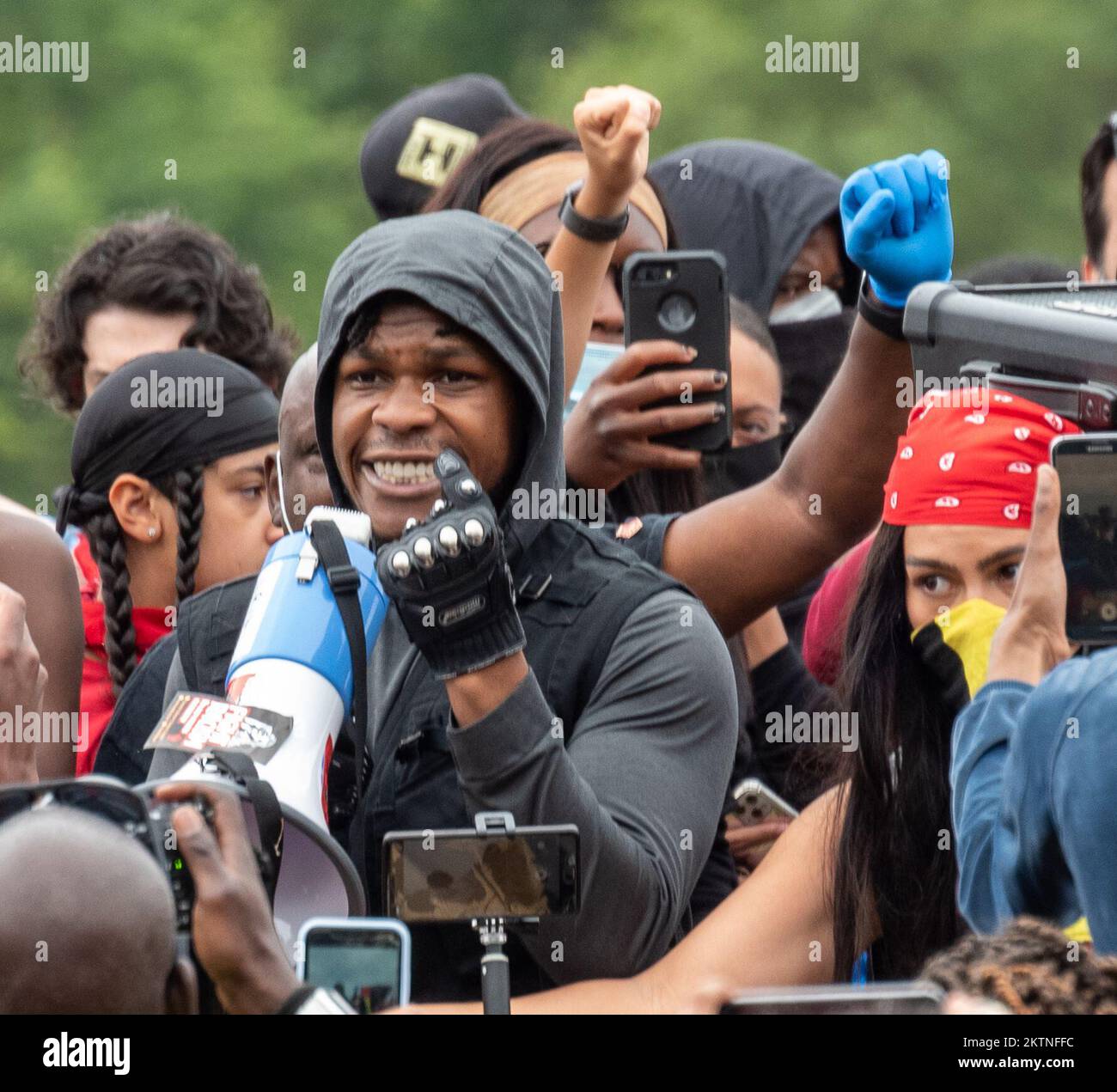 John Boyaga Black Lives Matter demonstration in Hyde Park London photo ...