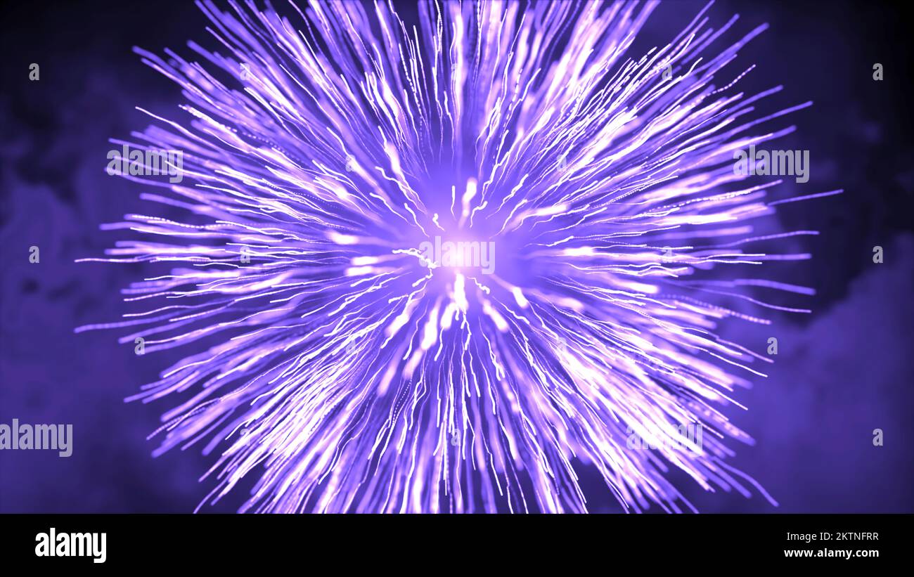 Digital particle animation explosions hi-res stock photography and ...