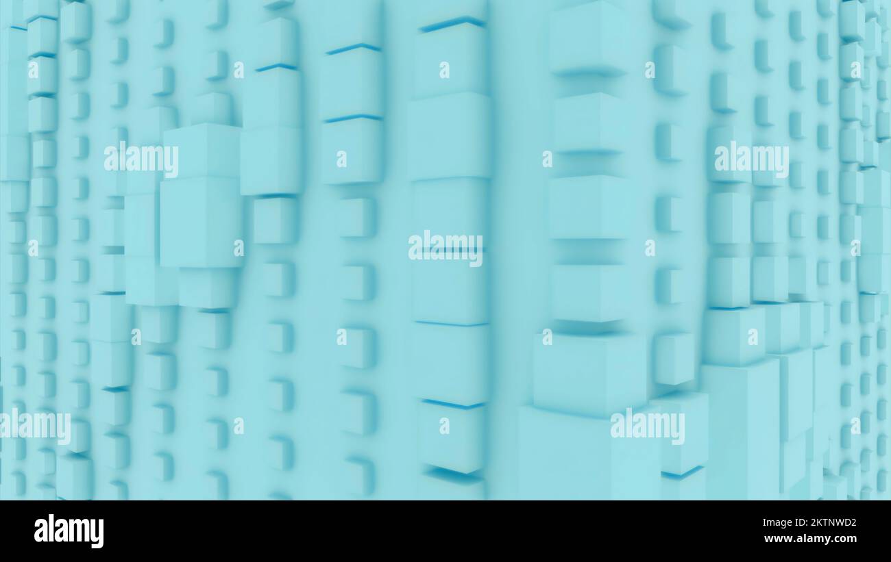 Pulsating stripes of squares on rotating background. Design. 3D ...