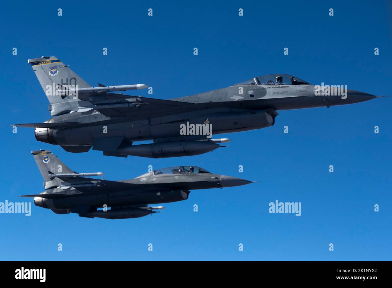 Two F-16 Vipers from the 314th Fighter Squadron at Holloman Air Force ...