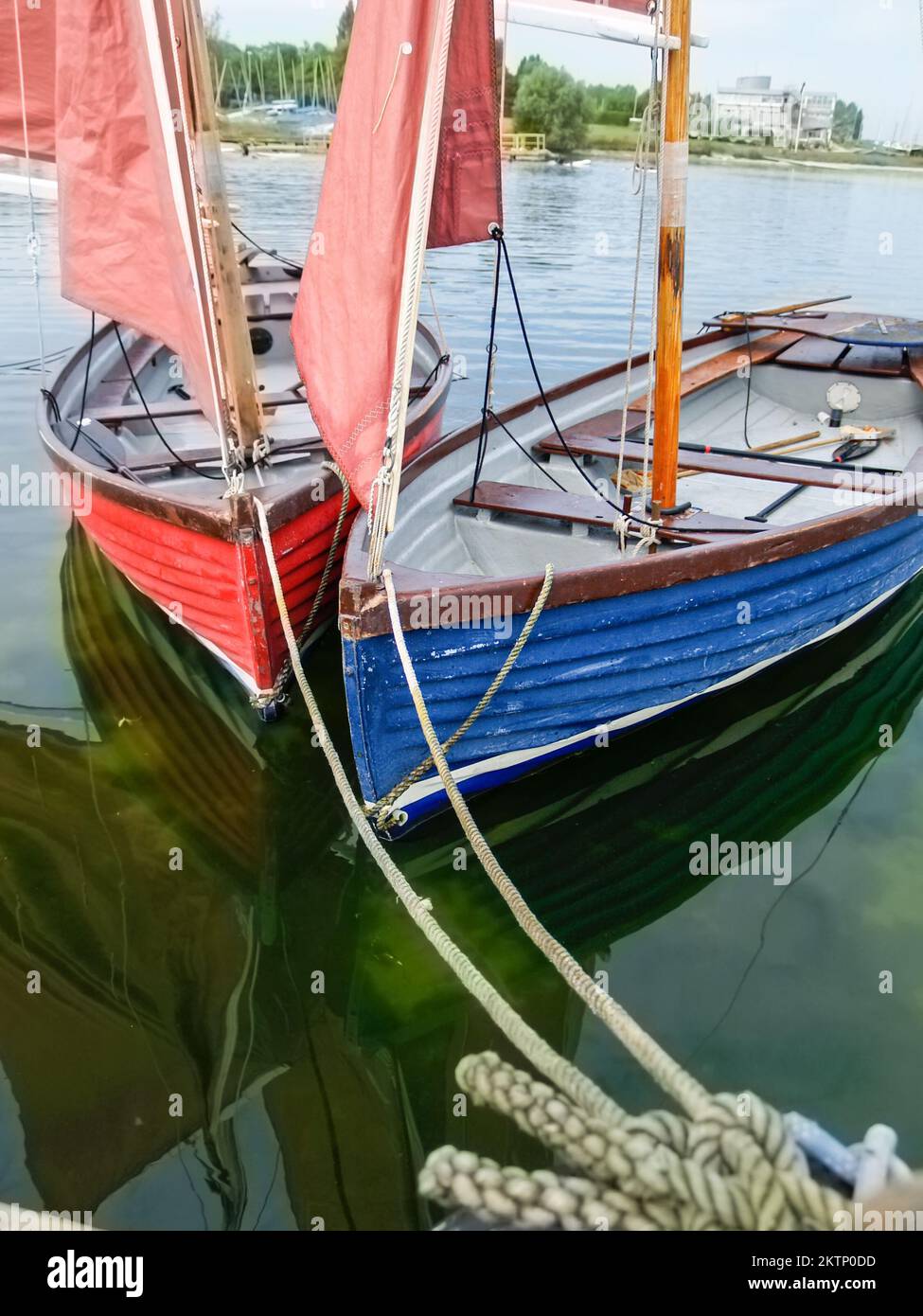 Two dinghies at jetty hi-res stock photography and images - Alamy
