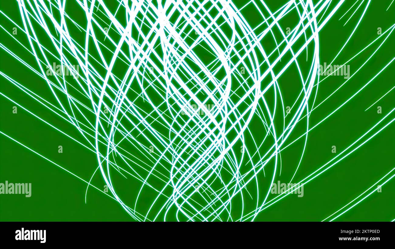 Energy threads twist in flow. Design. Living energy lines are ...