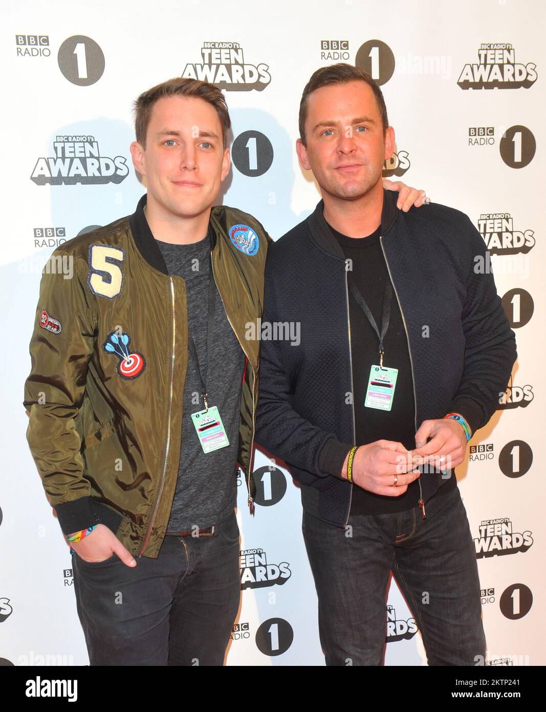 Scott Mills, Chris Stark at the BBC Radio 1 Teen Awards, London, UK ...
