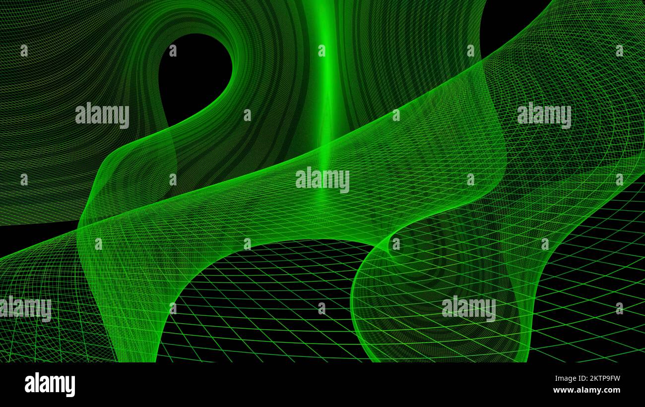 Moving wavy strip of lines. Design. Ribbon of wavy ripples and stripes ...