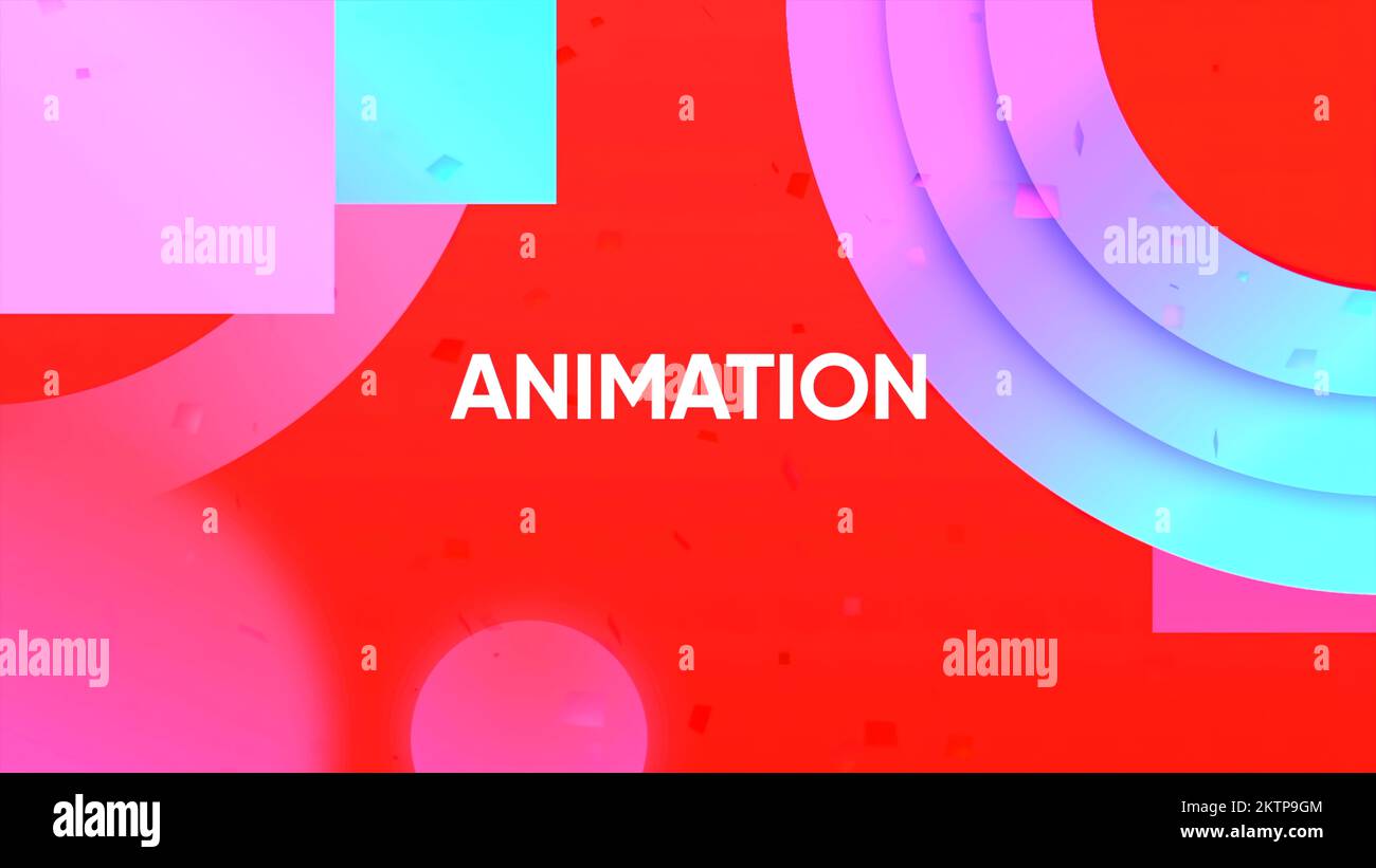 Stylish animation with moving figures. Motion. Animation with bright ... Stylish animation with moving figures. Motion. Animation with bright ...