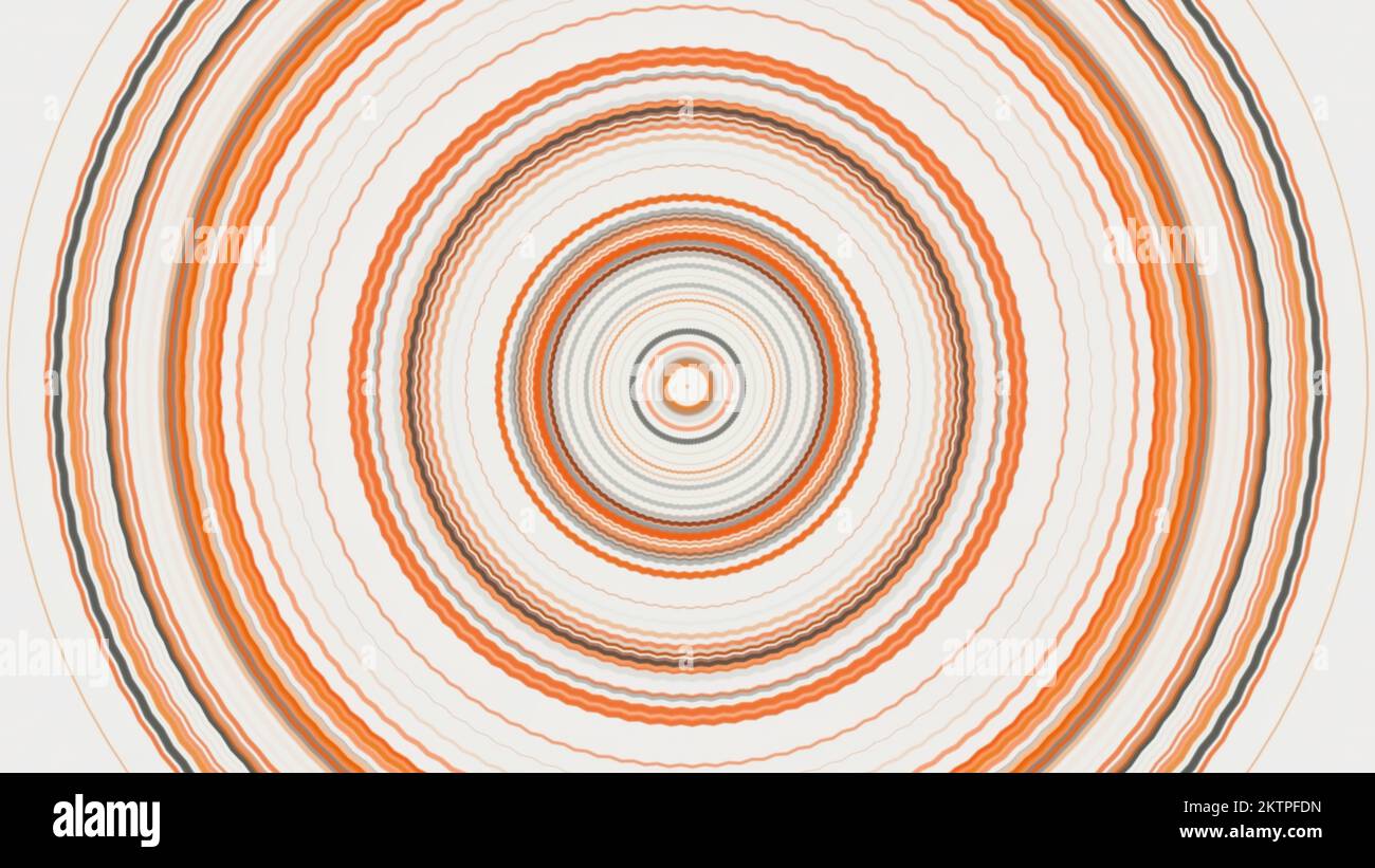 Background of colorful pulsating rings. Motion. Striped colorful rings ...