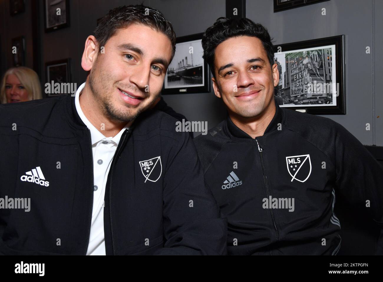 (L-R) Philadelphia Union of Major League Soccer player Alejandro Bedoya ...