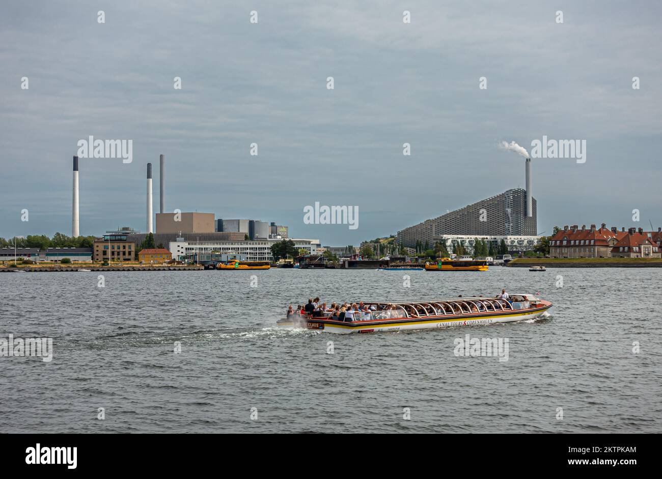 Copenhagen, Denmark - July 24, 2022: Copenhill with Hofor energy ...