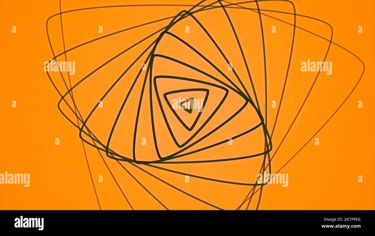 Animation with rotating triangles in spiral. Motion. Beautiful ...
