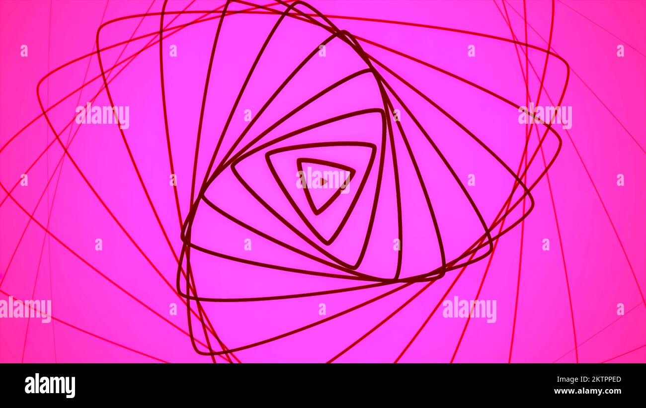 Animation with rotating triangles in spiral. Motion. Beautiful ...