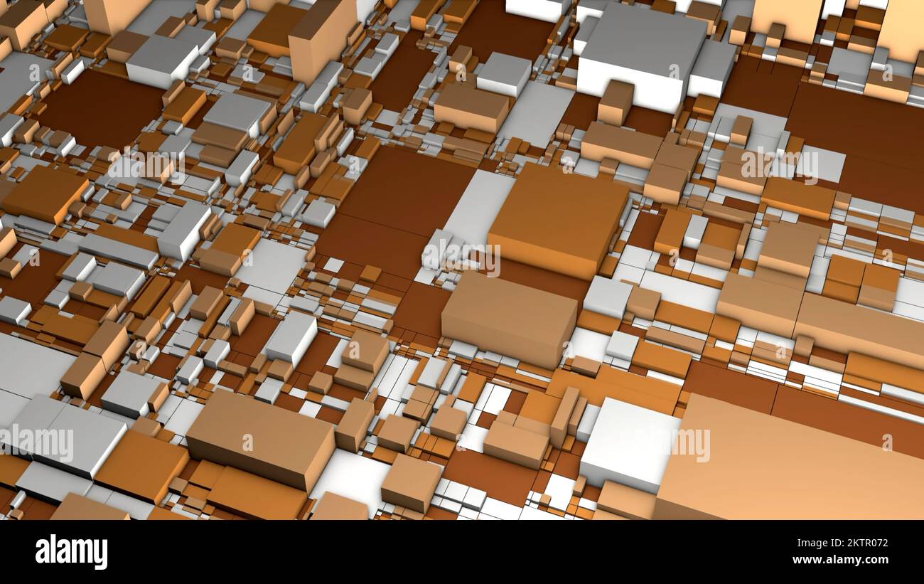 Colorful 3d cube background. Motion. Abstract colorful cubes of different sizes. Cubic ...