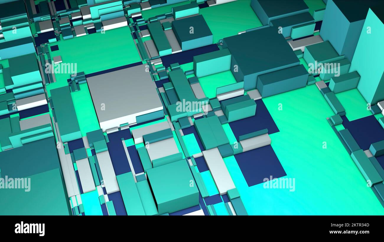 Background of abstract cubic shapes. Motion. Technological background ...