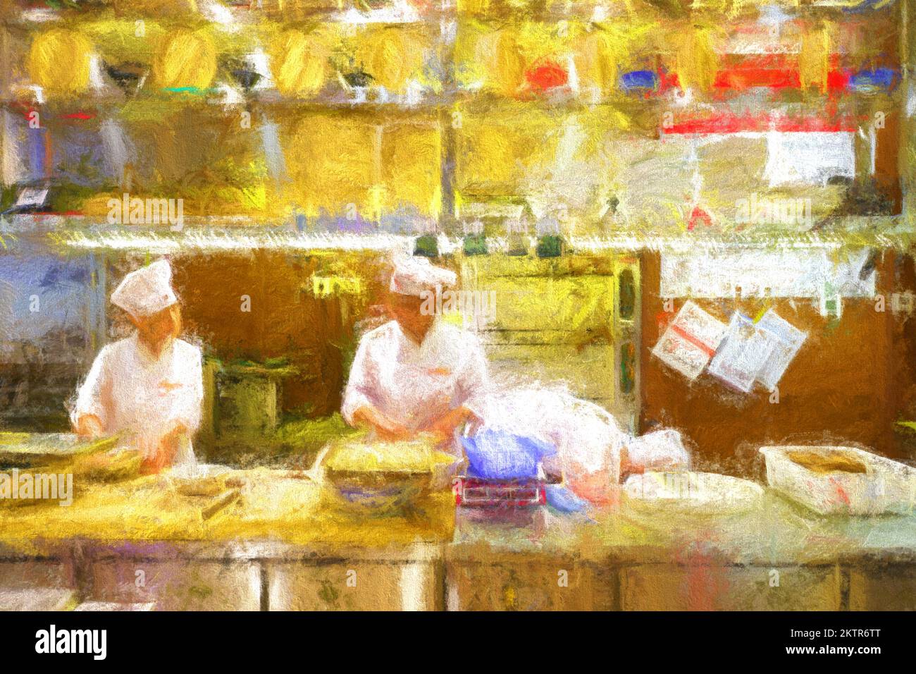 People work in chinese restaurant Stock Photo - Alamy