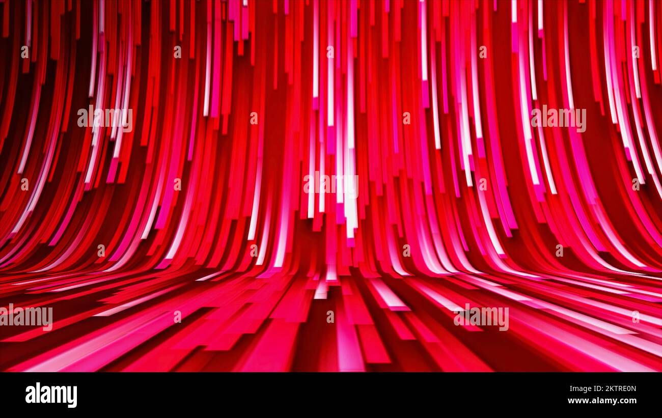 Colorful lines move in curved stream. Motion. Background of bright ...