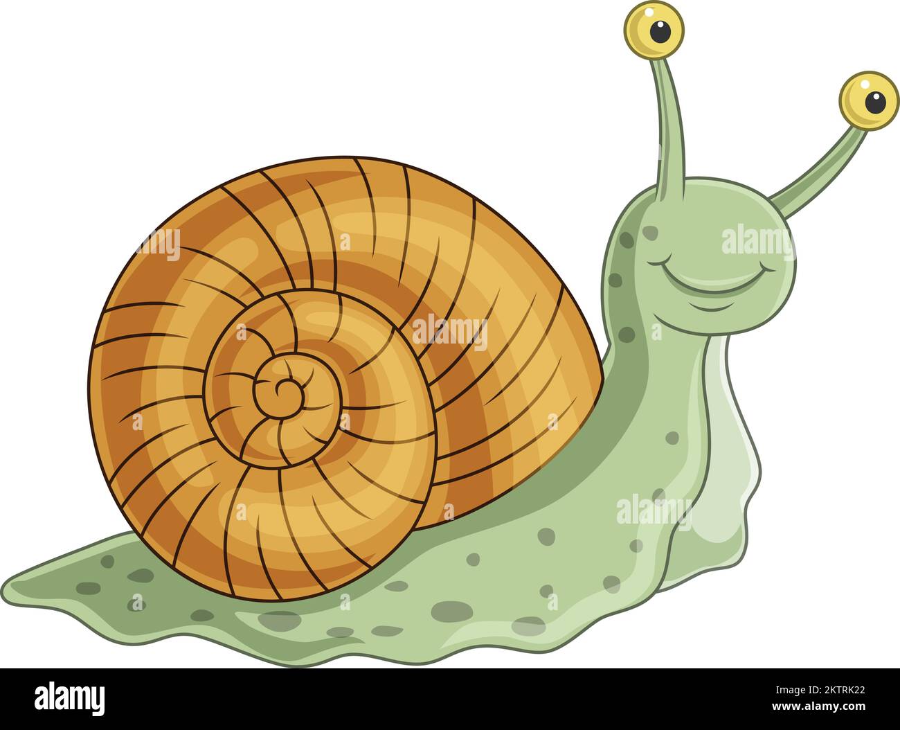 Cartoon snail isolated on white background Stock Vector Image & Art - Alamy