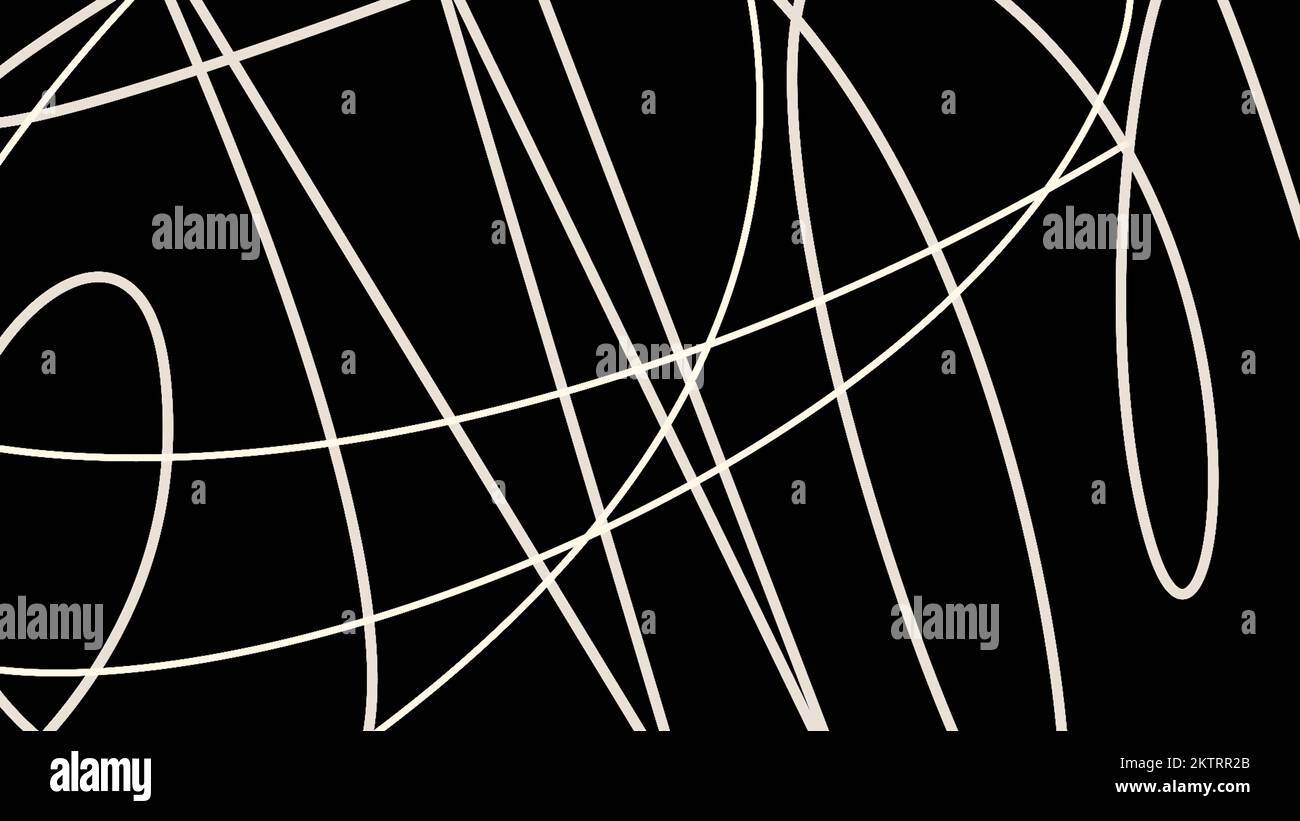 Lines draw swirls on colored background. Motion. Simple lines draw ...