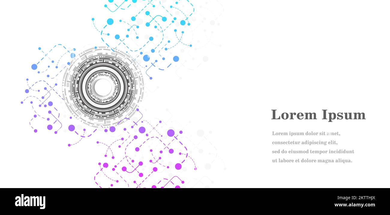 abstract blue purple round, ai artificial intelligence, geometric ...