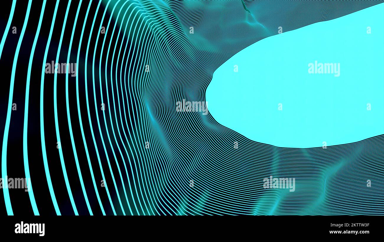 Turquoise stripes. Design.Rounded long lines in the animation made ...