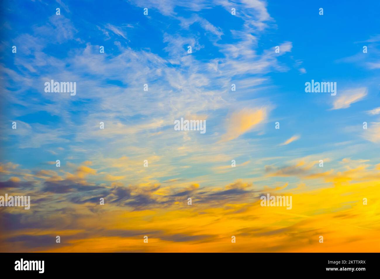 Blue sky background in the morning sunrise time Stock Photo - Alamy
