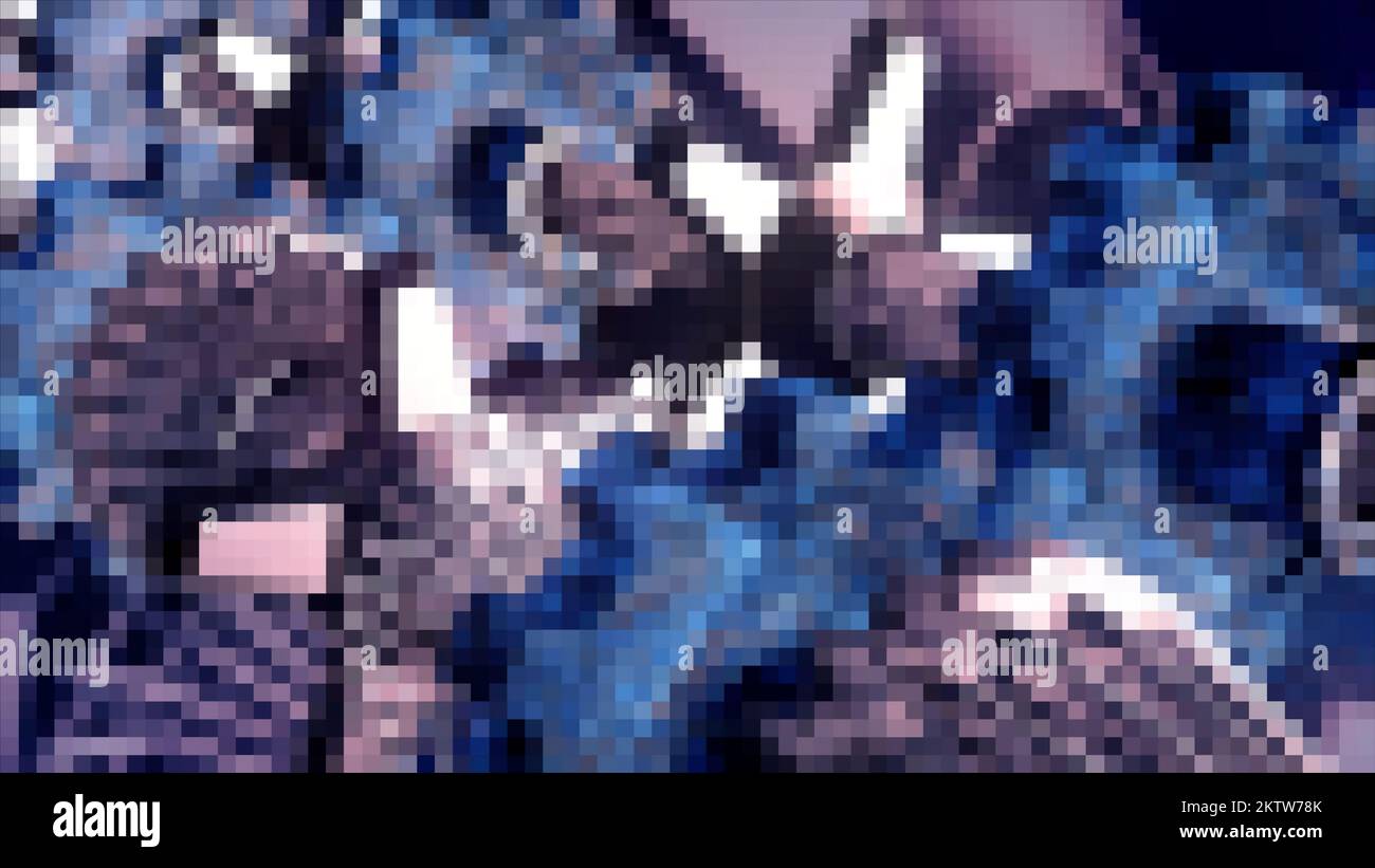 Grey and blue background. Motion.Metal mechanisms in animation that ...