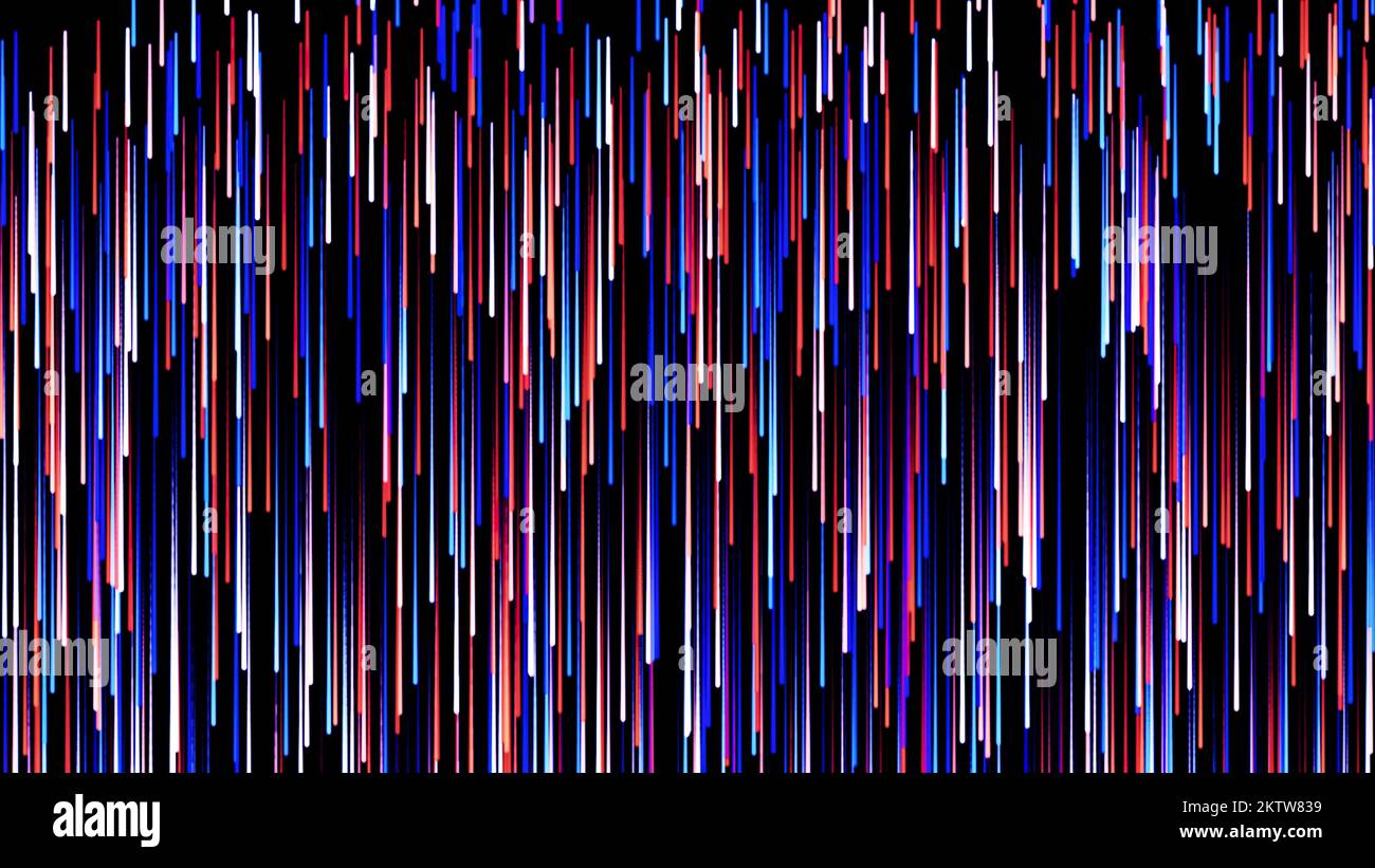 Rain animation background with stripes. Motion. Colorful cyber rain on ...