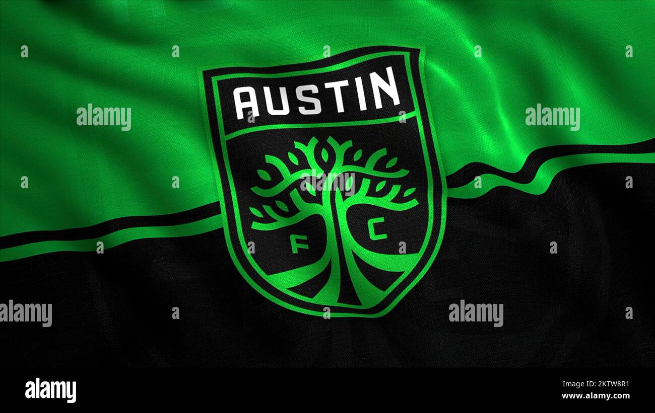 Green animation. Motion. The emblem of an American professional ...