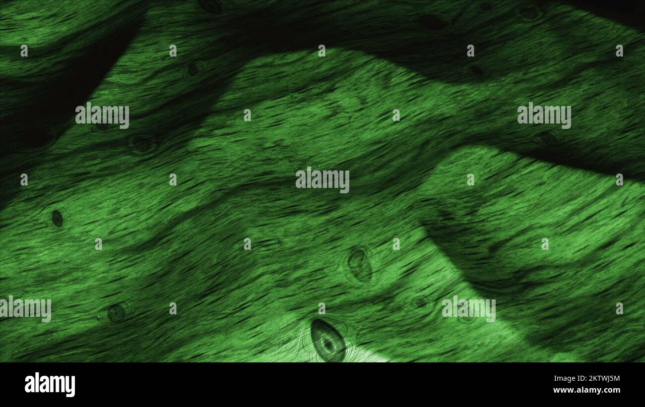 Green swaying canvas in 3d. Motion.A light floor that moves apart in a ...