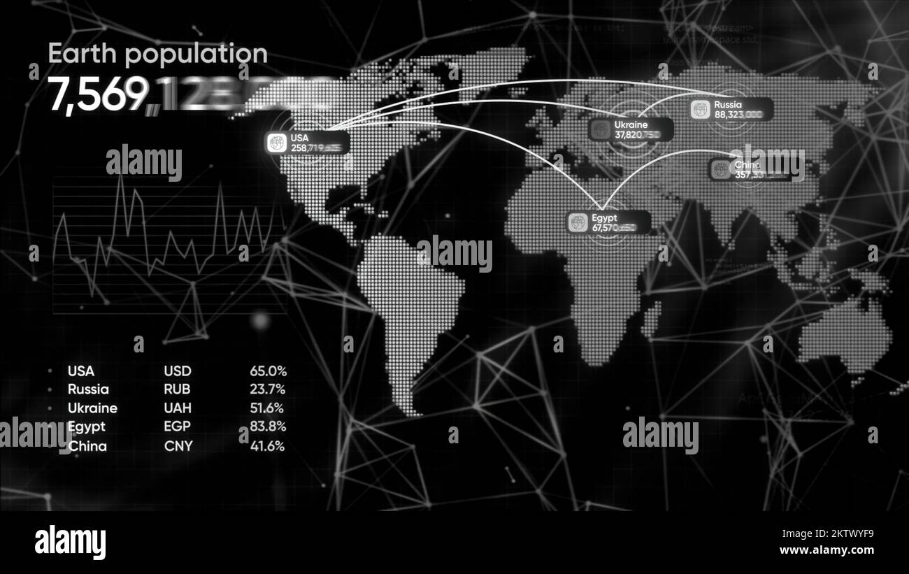 Population density in 3d hi-res stock photography and images - Alamy