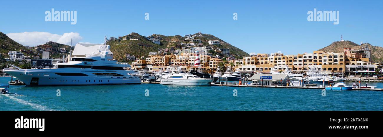 Cabo San Lucas, Mexico - November 7, 2022 - The panoramic view of the ...