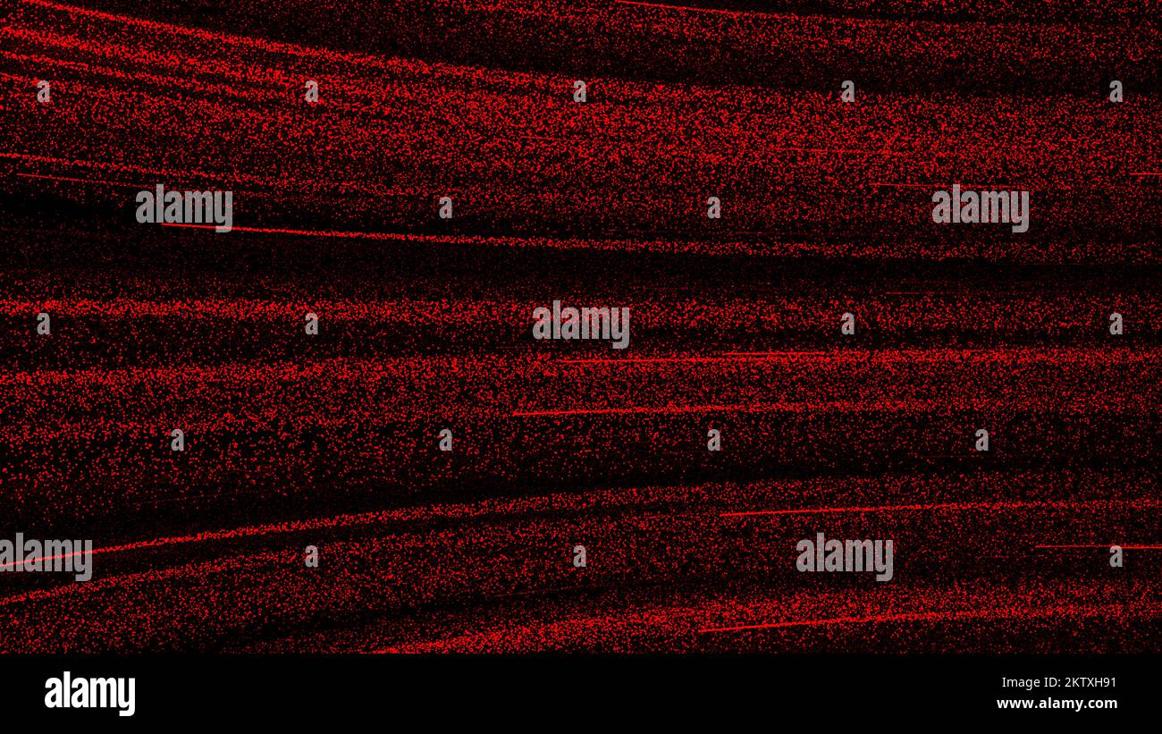 Black background. Motion. Bright red lines with illumination slowly ...