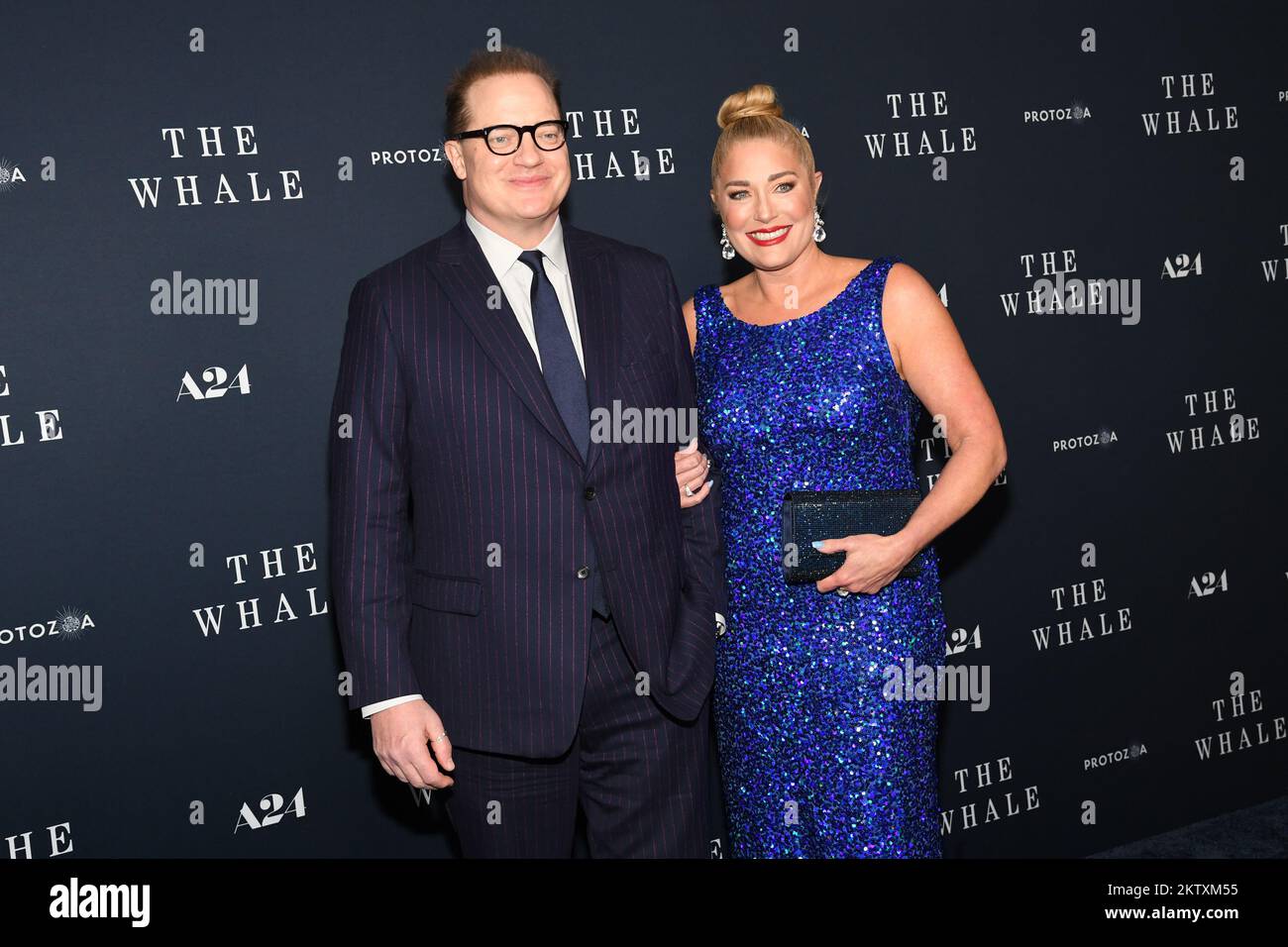 New York, USA. 29th Nov, 2022. Brendan Fraser and Jeanne Moore attend ...
