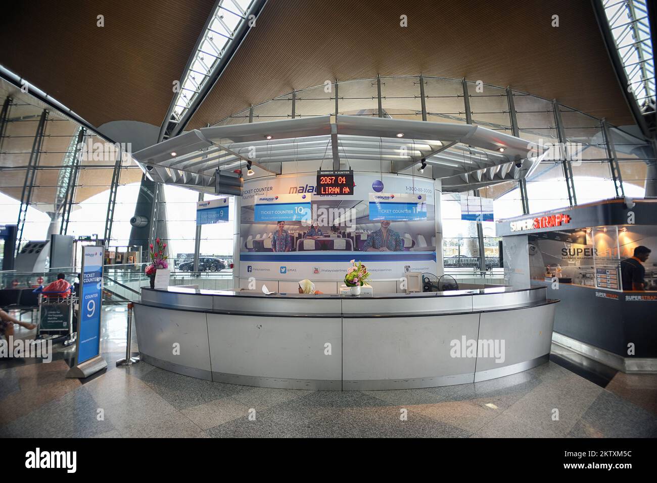KUALA LUMPUR, MALAYSIA - MAY 12, 2014: KLIA Airport interior. Kuala ...