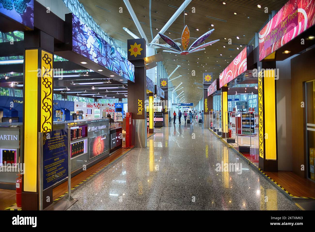 KUALA LUMPUR, MALAYSIA - MAY 12, 2014: KLIA Airport interior. Kuala ...